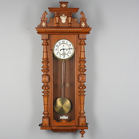 WALL PENDULUM in oak, New Renaissance, early 20th century. Clocks ...