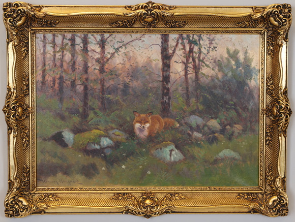 HENNING HOUGAARD. oil on canvas, signed. Art - Paintings - Auctionet