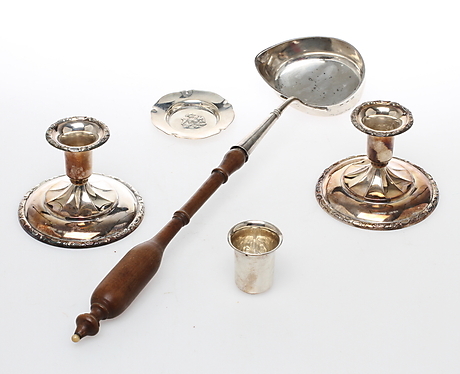 A Collection SILVER, 5 parts, 18th and 20th century. Silver & Metals ...
