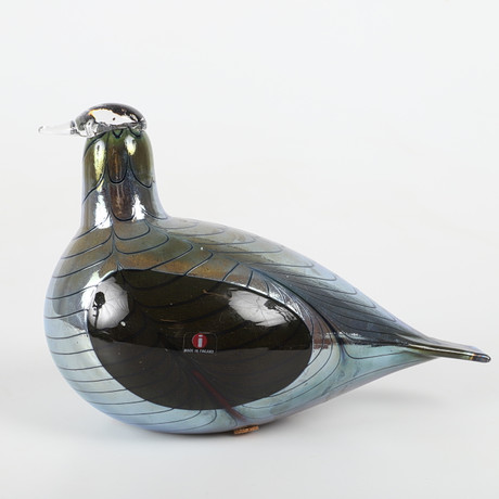 OIVA TOIKKA. Figurin, fågel, Iittala, Finland, signerad. Glas - Övrigt ...