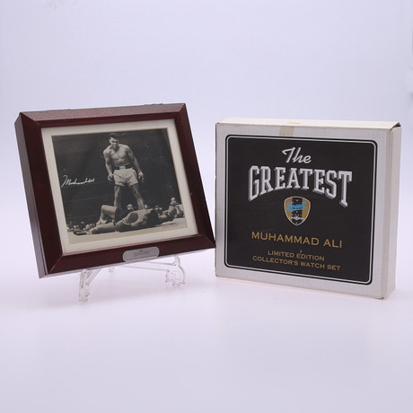 MUHAMMAD ALI. Memorabilia. Armandsur, Fossil in the gift set, limited ...