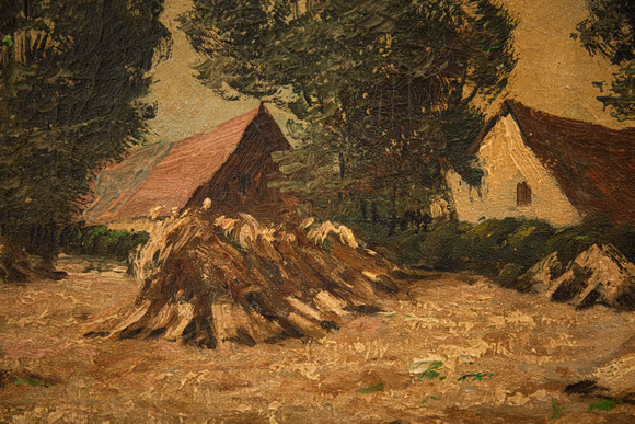 JEAN COURIE. Jean Courie, Painting, Haystacks, 1930s. Art - Paintings ...