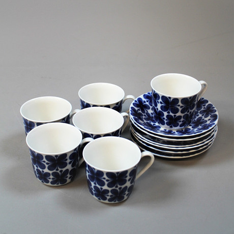 MARIANNE WESTMAN. COFFEE SET, porcelain, "Mon Amie", 12 pieces ...