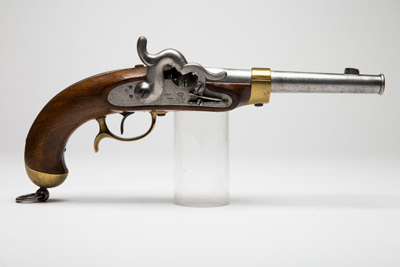 C. G. HAENEL SUHL. Prussian cavalry percussion pistol, M-1850, Germany ...