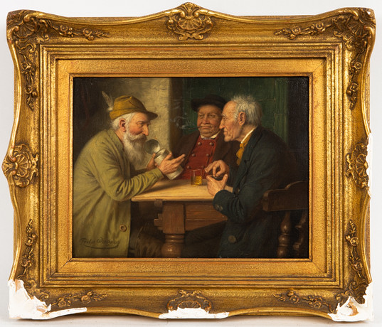 FRITZ WAGNER. Fritz Wagner, painting, genre scene. Art - Paintings ...