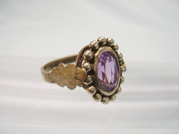 AMETIST & EKBLAD ANTIK SILVERRING. Smycken & Ädelstenar - Ringar ...