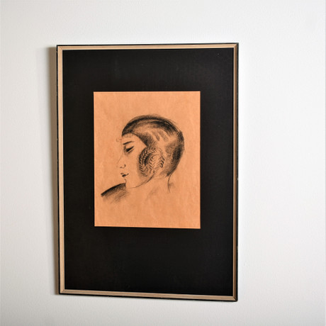 CHARCOAL DRAWING 1920s. Art - Drawings - Auctionet