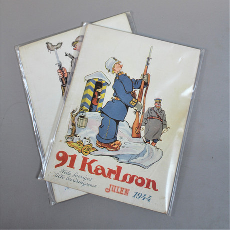 COMIC MAGAZINES 2 pieces 91 Karlsson. Books, Maps & Manuscripts - Auctionet