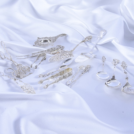 SILVER OBJECTS, 16 parts, 1900s. Silver & Metals - Silver - Auctionet