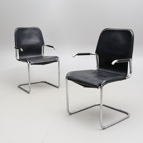 KENNETH BERGENBLAD. KARMSTOLAR, ett par, ”CICERO”, DUX, 1980-tal ...