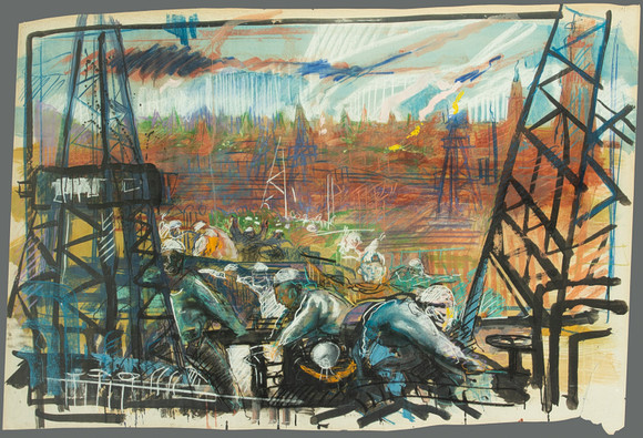 GERARD ALTMANN. oilfield. Art - Paintings - Auctionet