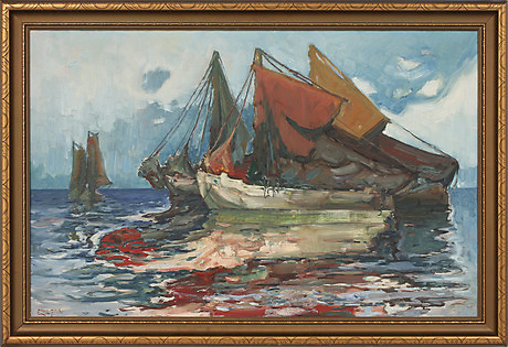 EMILE ZOIR, oil on canvas, sign. Art - Paintings - Auctionet