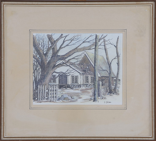 BERT ZEDRÉN. TECKNING, tusch och krita, 1900-tal. Konst - Teckningar ...
