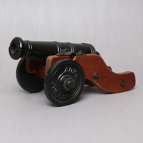 KANON, miniatyr, gjutjärn, Stafsjö bruk, 1900 tal. Vapen & Militaria ...