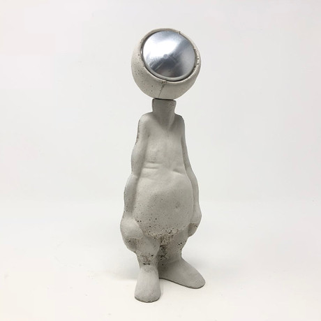 MARTIN SMIDA. Hans krets. Martin Smida, betong aluminiumskulptur, 'The ...