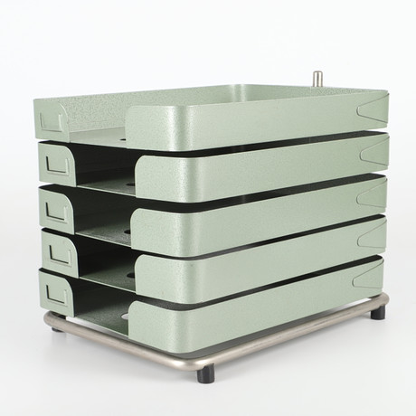 DOKUMENTSAMLARE, brännlackerad plåt, 1900-talets mitt. Övrigt - Övrigt ...