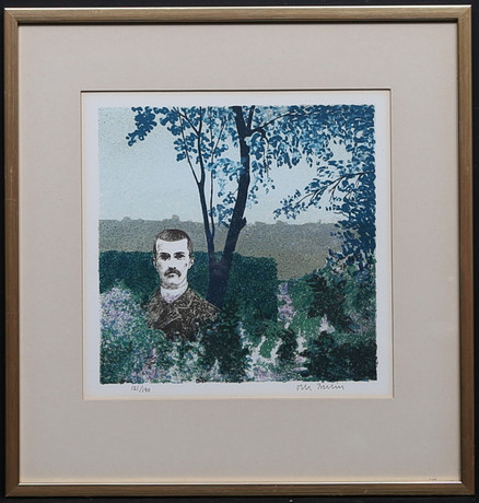 OLLE BERLIN. Color lithograph, signed and numbered 121/190. Art ...