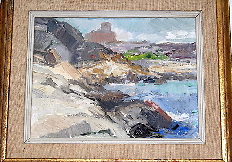 POSER MARTIN VERNER. PAINTING oil on Board Marstrand. Art - Paintings ...
