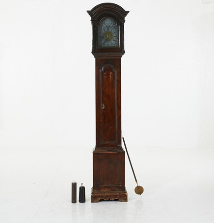 FLOOR FLOOR, marked 1767, dark stained pine. Clocks & Watches ...