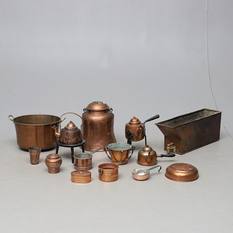 COPPER OBJECTS, 19th/20th century. Silver & Metals - Pewter, Brass ...