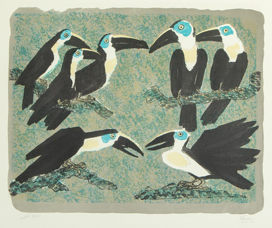 HERMANN TEUBER (1894-1985). Tukaner. Konst - Grafik - Auctionet