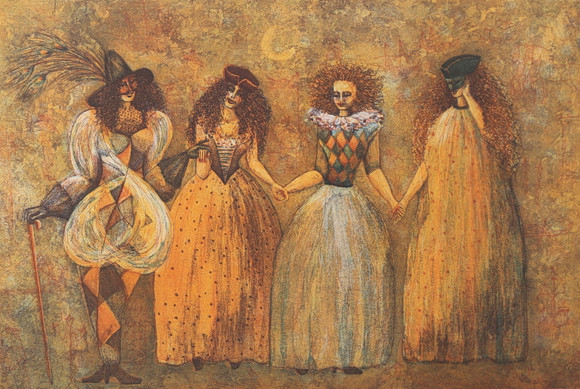 IRENE JARZ. Färgetsning, signerad och numrerad 96/175. Konst - Grafik ...