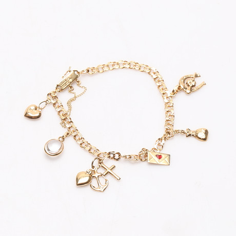 CHARM RANNEKORU, "Bismarck", kulta 18K, kokonaispaino n. 9,5 grammaa ...