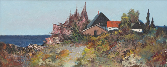 MALTE SÄRLÖV. "Vid Kivik", Österlen, oil on Board, signed. Art ...