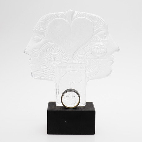BERTIL VALLIEN. "JANUSH HEAD", SCULPTURE, KOSTA BODA. Glass - Other ...