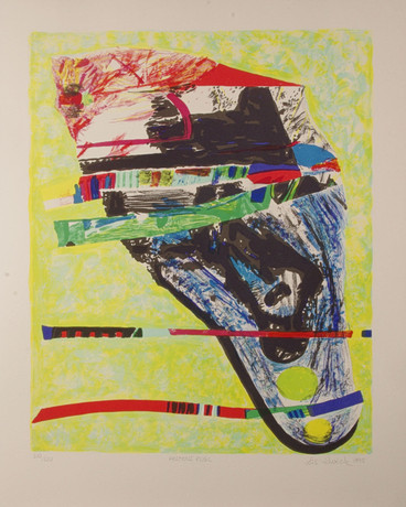 LIS ZWICK. "Hestens fugl", färglitografi, signerad 1995. Konst - Grafik ...