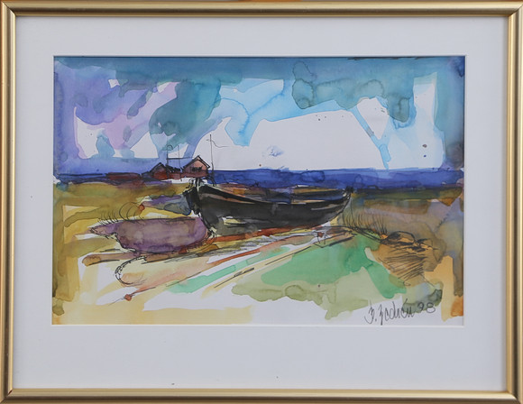 BERT ZEDRÉN. WATERCOLOR on paper, signed, 1998. Art - Drawings - Auctionet