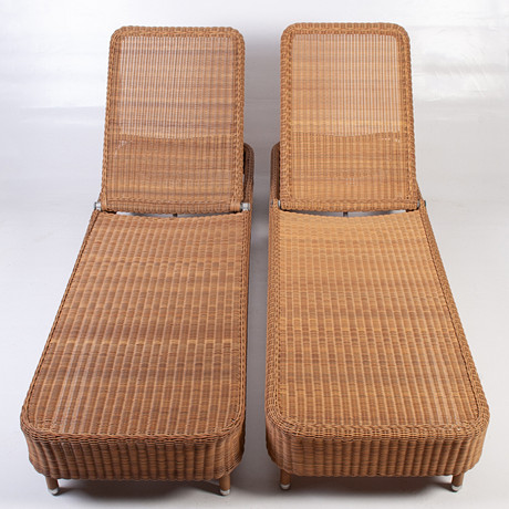 SOLSÄNG. Cane-Line, Presley natur konstrotting, ett par. Möbler ...