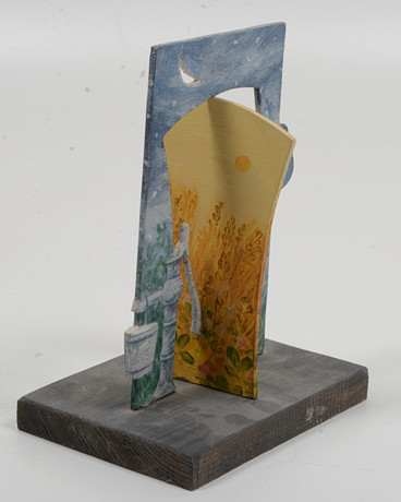 LARS HUCK HULTGREN. Skulptur. Holz. Skizze für eine Skulptur für die ...