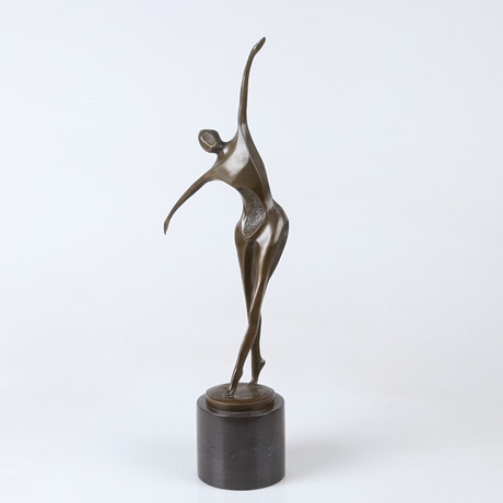 MAX MILO. Efter. Modell, brons nr A3060, signerad Milo. Konst ...