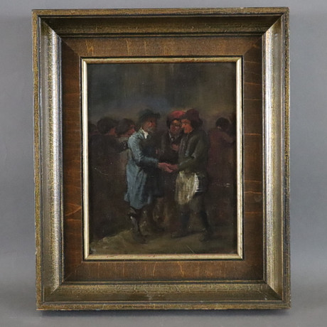 - UNBEKANNT. -runt 1800/20th century- Landsbygdens genre scen. Konst ...