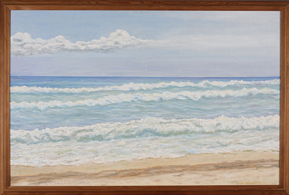 STURE ANDERSSON. Coastal landscape, oil on canvas, signed and dated ...