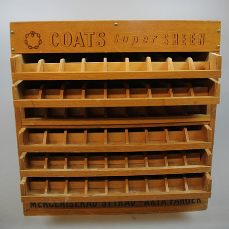 TREASURY / CABINET, for sewing thread, "COATS Super SHEEN, circa 40s ...