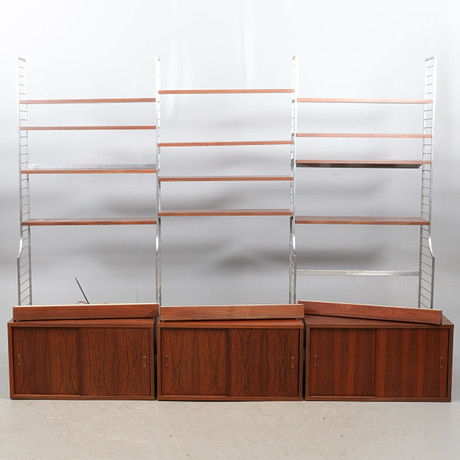 BOKHYLLA, "String Continental", Nils Strinning, 1960-tal. Möbler - Skåp ...