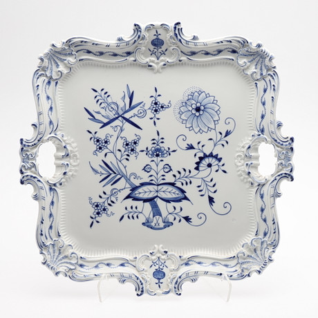 BRICKA, porslin, Lökmönstret, Meissen. Keramik & Porslin - Europeiskt ...