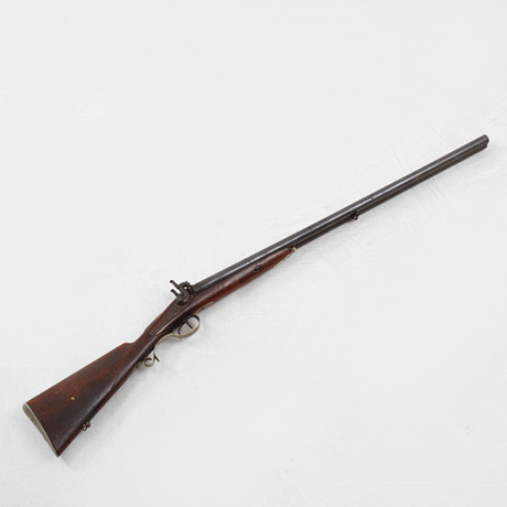 BLOCK RIFLE, double barrel, 19th century. Weapons & Militaria - Guns ...