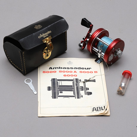 FISKERULLE, ABU Ambassadeur No 5000, AB urfabriken, Svängsta. Samlarföremål - Fiskeutrustning ...