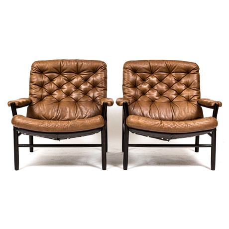 KENNETH BERGENBLAD, 1 par fåtöljer, "Kavaljer", Dux. Möbler - Fåtöljer ...