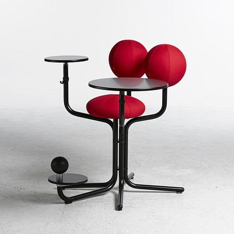 PETER OPSVIK. "Globe Tree", work chair, Globe Concept, steel pipe stand ...