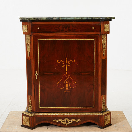 CABINET with stone top and drawer, second half of the 20th century ...