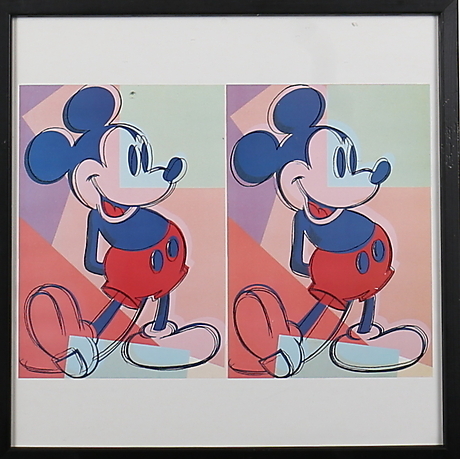 ANDY WARHOL. "Double Mickey Mouse, from" the Myth portfolio ". Unsigned ...