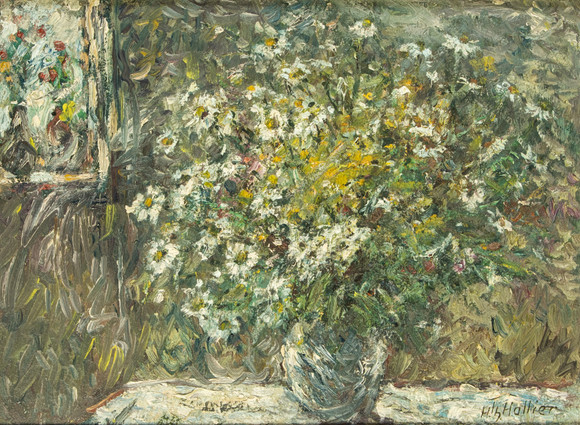 HANS THEODOR HALLIER (1908-1982). Prästkragar. Konst - Måleri - Auctionet