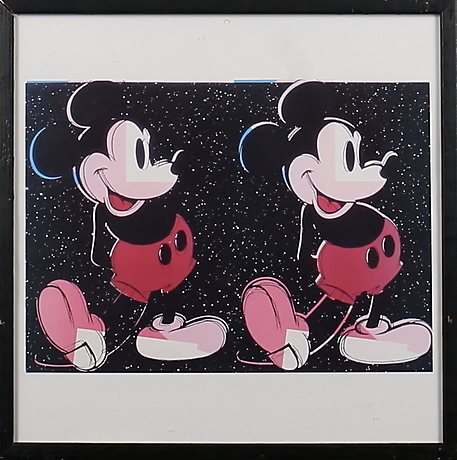ANDY WARHOL. "Double Mickey Mouse, från "the Myth portfolio ...