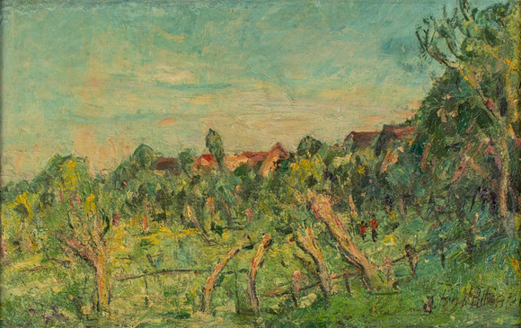 HANS THEODOR HALLIER (1908-1982). Vor de Deich. Konst - Måleri - Auctionet