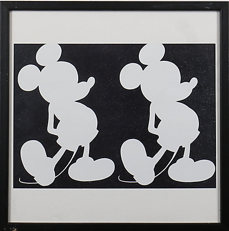 ANDY WARHOL. "Double Mickey Mouse", from "the Myth portfolio", offset ...
