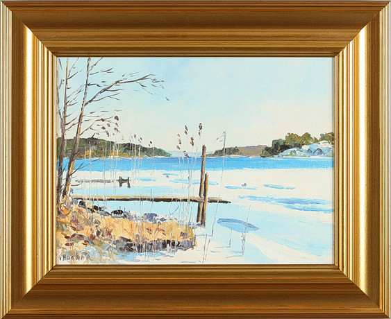 BOGNAR, ISTVAN (SAMTIDA). Skärgårdlandskap. Konst - Måleri - Auctionet
